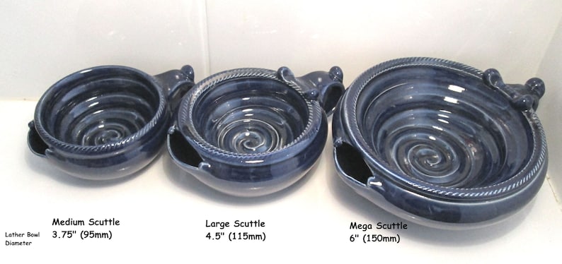 Shaving Suribachi Stoppered Scuttle Bowl Blue - Large #2 di Steve ...