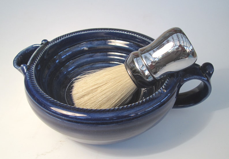 Mega 3 Shaving Scuttle Bowl Blue by Steve Woodhead - Etsy