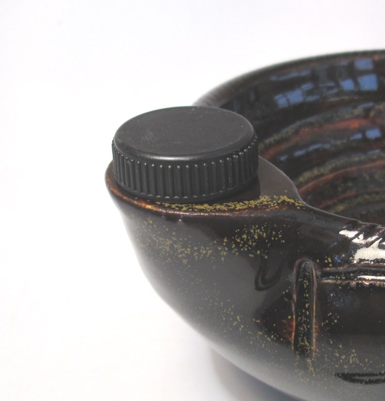 Large 2 Stoppered Shaving Scuttle Bowl Teak by Steve Woodhead | Etsy