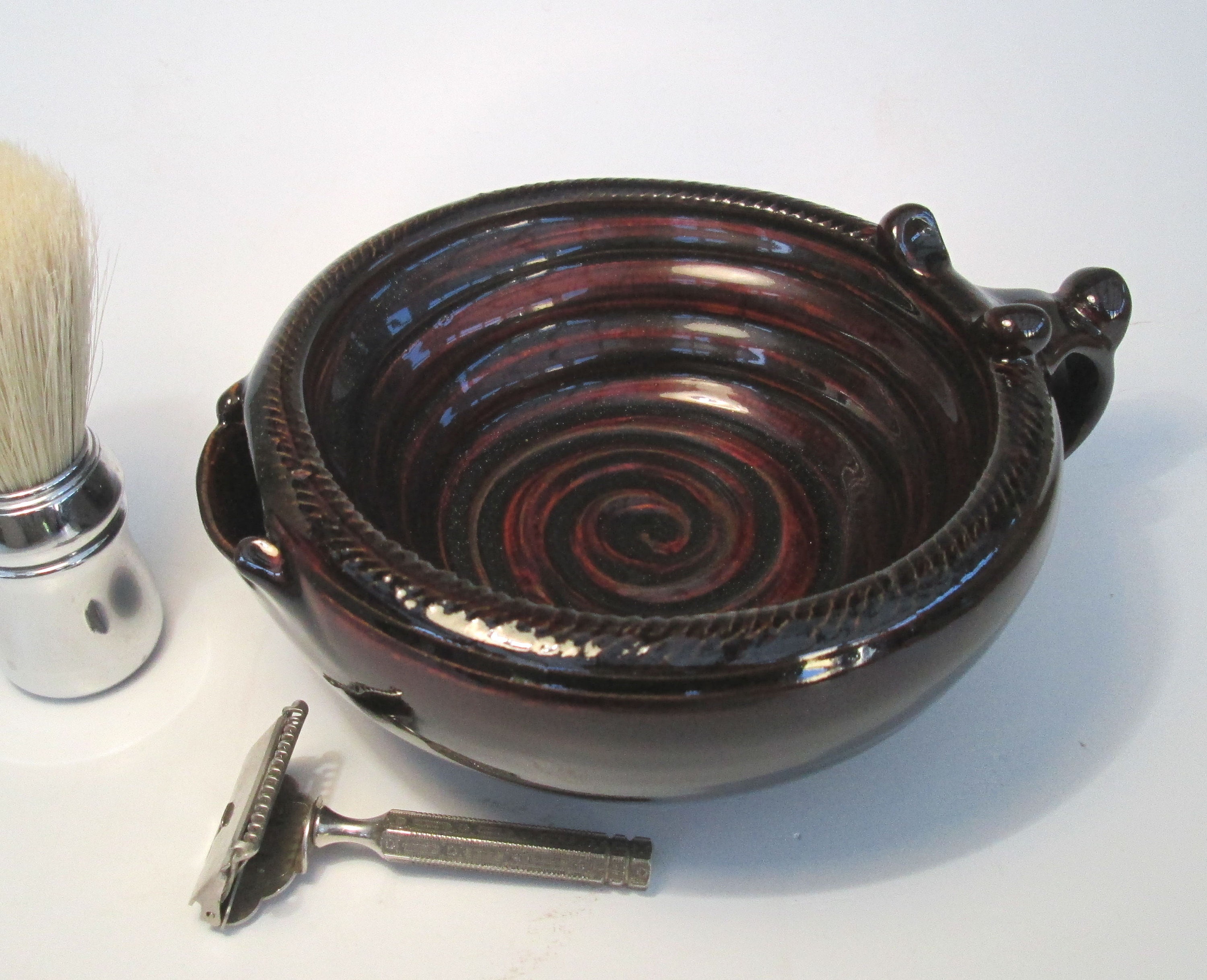 Mega #3 Shaving Scuttle Bowl Teak by Steve Woodhead - Etsy UK