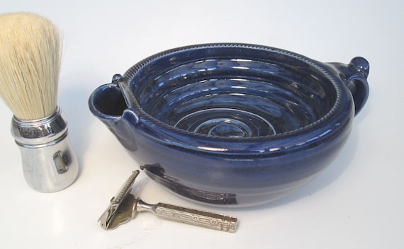 Mega 3 Shaving Scuttle Bowl Blue by Steve Woodhead | Etsy