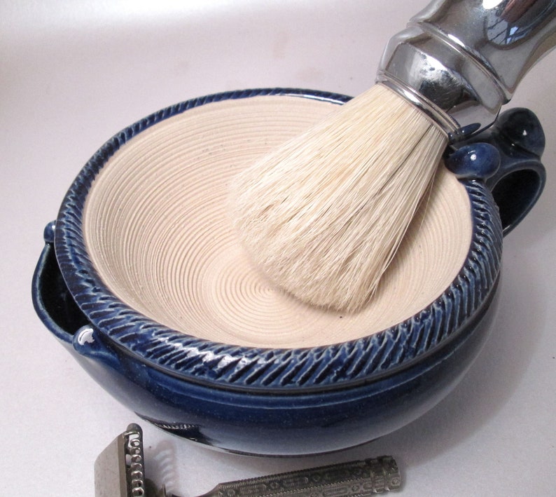 Shaving Suribachi Scuttle Bowl Blue - Large #2 by Steve Woodhead - Etsy