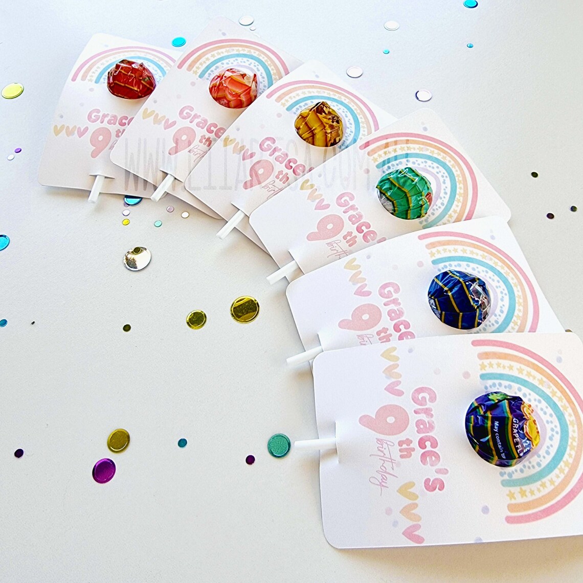 Personalised Chupa Chup Lollipop Tag: Birthday Party Favor (printable ...