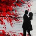 Romantic Wall Art Couple Painting on Canvas Couple in Love - Etsy