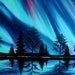 Canada Art Large Northern Lights Art Aurora Borealis Art Extra Large ...
