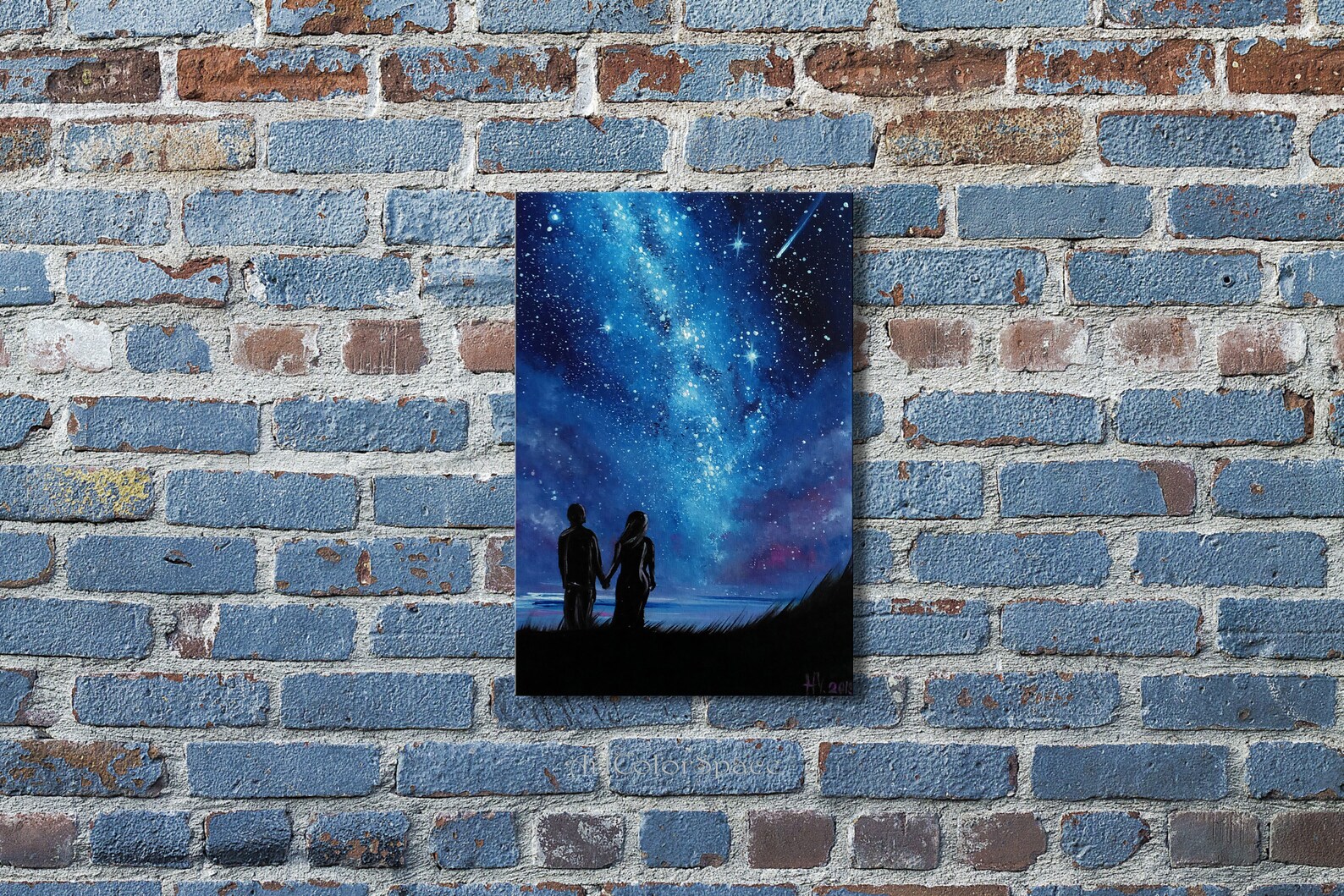 Love couple painting Romantic painting Love couple in love | Etsy