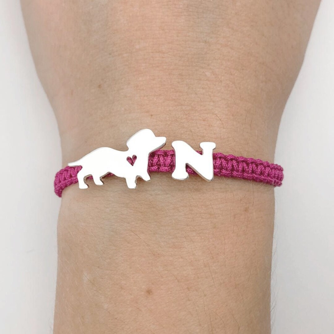 Dachshund Puppy Bracelet, Teckel Bracelet, Doxie Sausage Bracelet ...