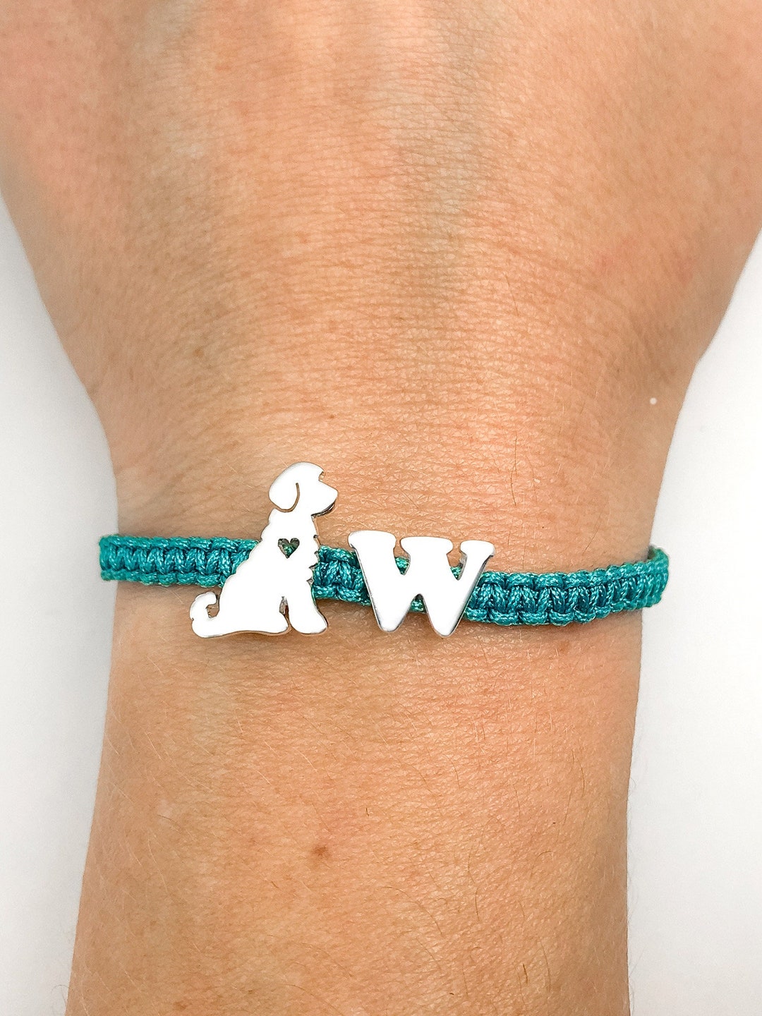 Cavapoo Dog Silhouette Bracelet, Maltipoo Dog Bracelet, Cavoodle Dog ...