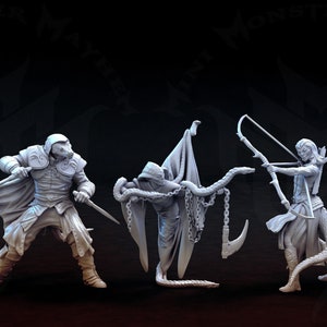 Yuan Ti Serpentine Characters Snake Folk Miniatures DND Pathfinder ...