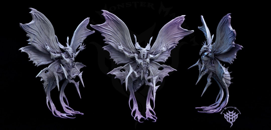 Moth Warrior Miniature Mothman DND Pathfinder Tabletop RPG - Etsy