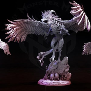 Corrupt Phoenix Undead Zombie Phoenix Fire Bird Miniature DND ...