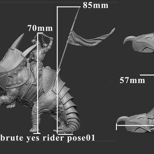 Sir Pike and His Spiked Trike Miniature DND Pathfinder - Etsy