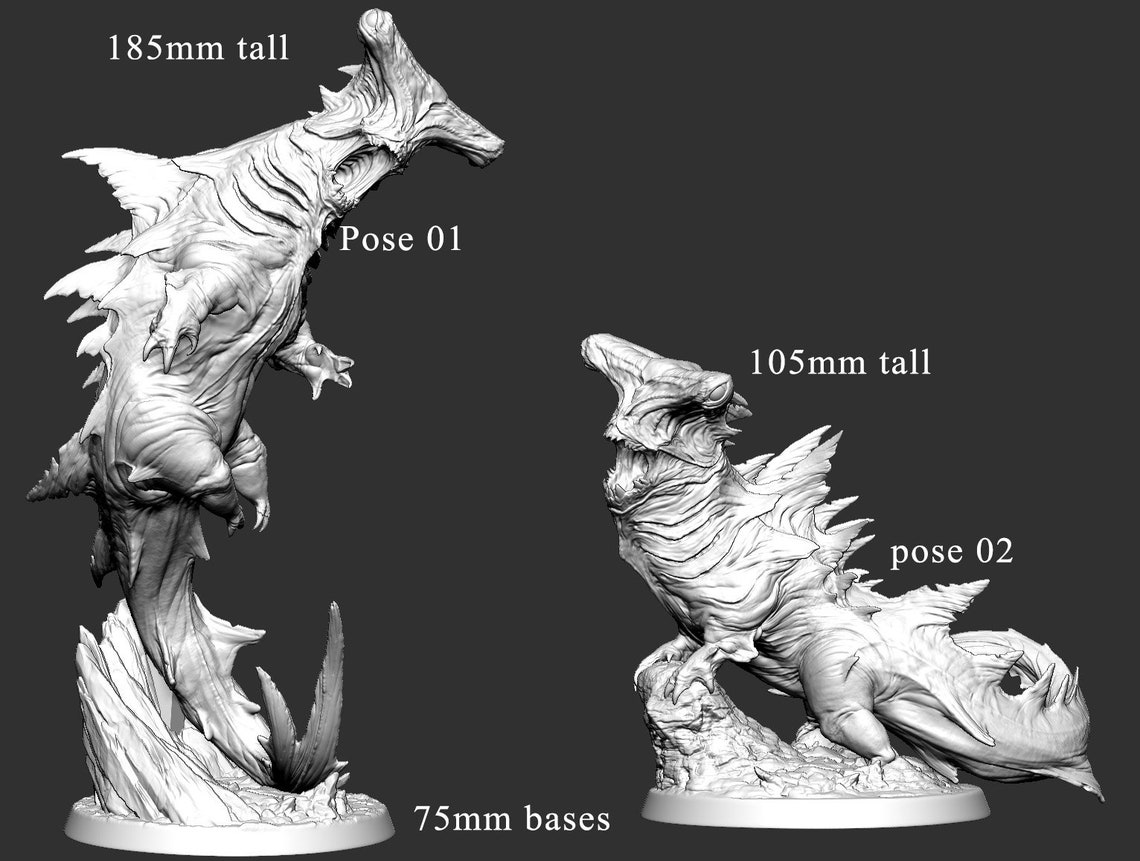 Maneater Miniature DND Pathfinder Tabletop RPG - Etsy