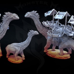 Long Neck Miniature Brachiosaurus Brontosaurus Dinosaur DND Pathfinder ...