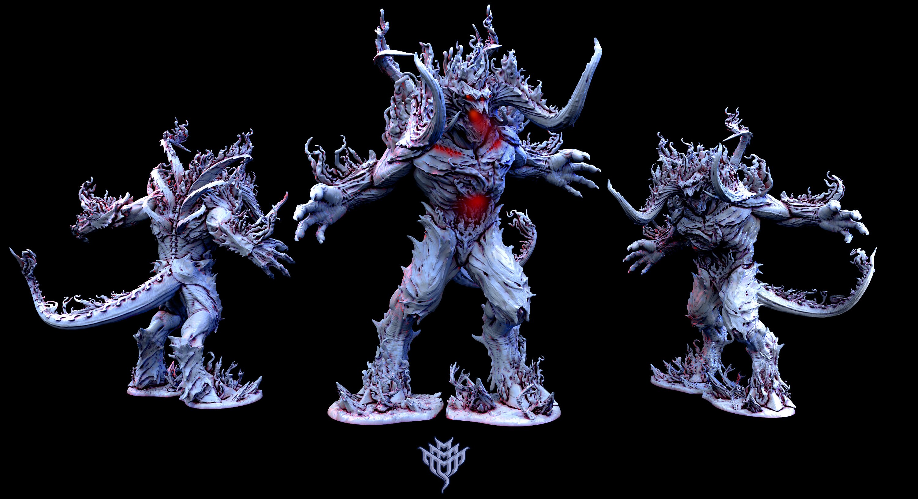 Valaruko Miniature Demon Lord Balrog DND Pathfinder Tabletop - Etsy