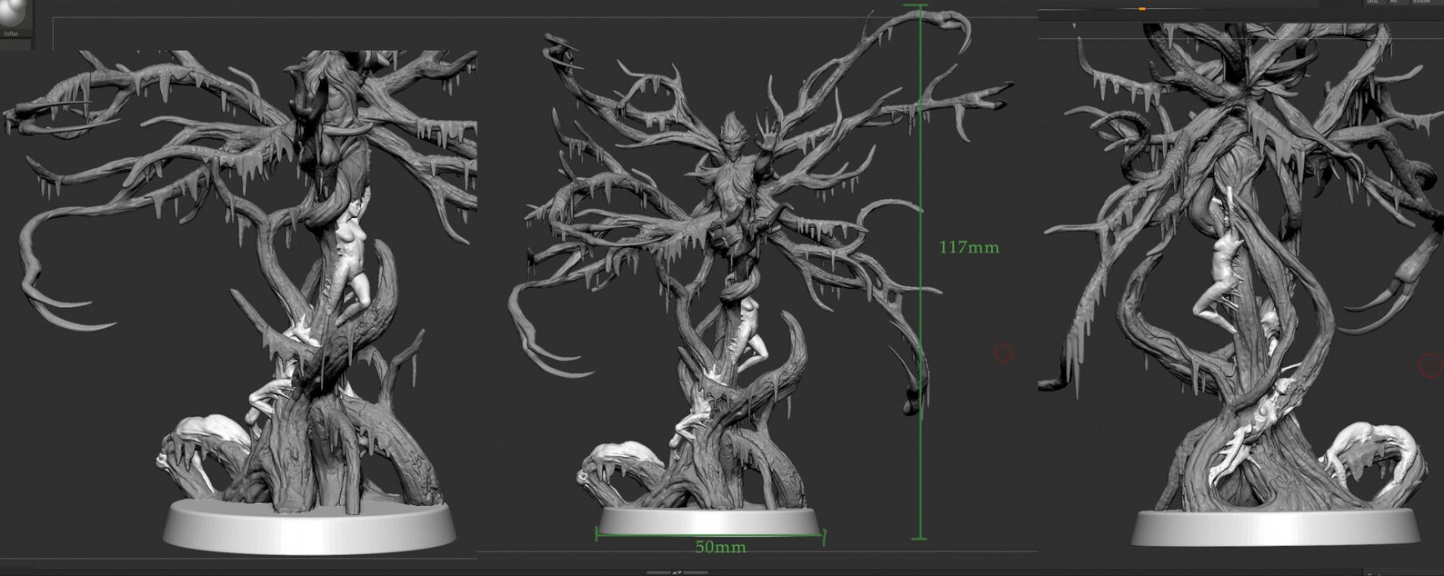 Dryad Guardian Miniature DND Pathfinder Tabletop RPG - Etsy