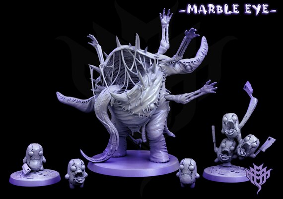 Marble Eye Miniature DND Pathfinder Tabletop RPG | Etsy