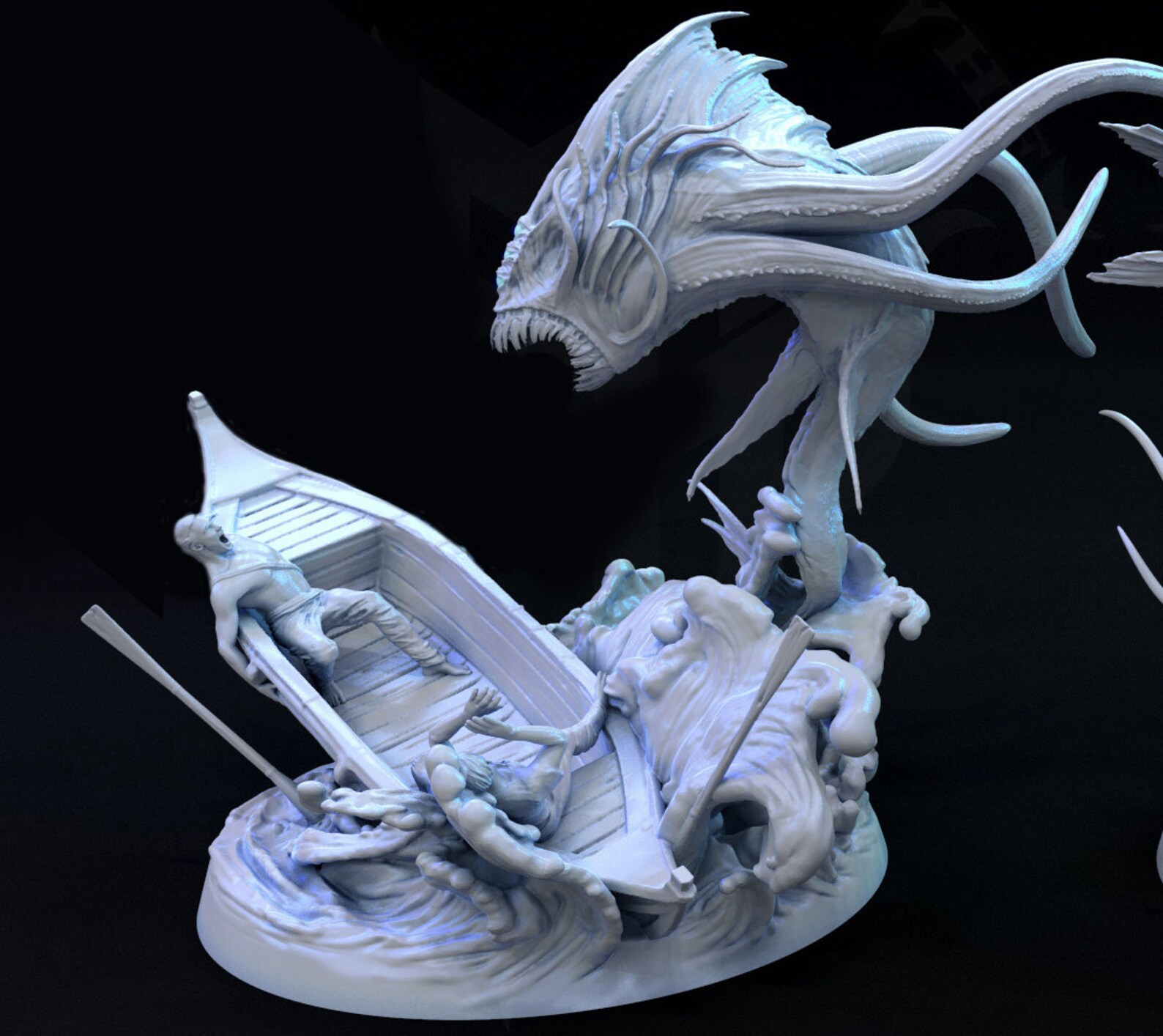 Aboleth Miniature DND Pathfinder Tabletop RPG - Etsy