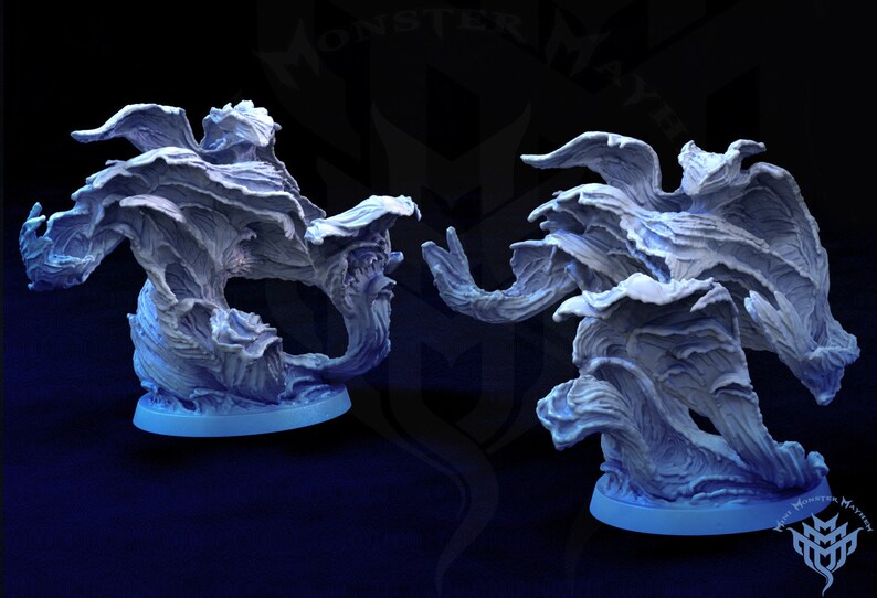 Water Elemental Miniature Greater Lesser Elemental DND | Etsy