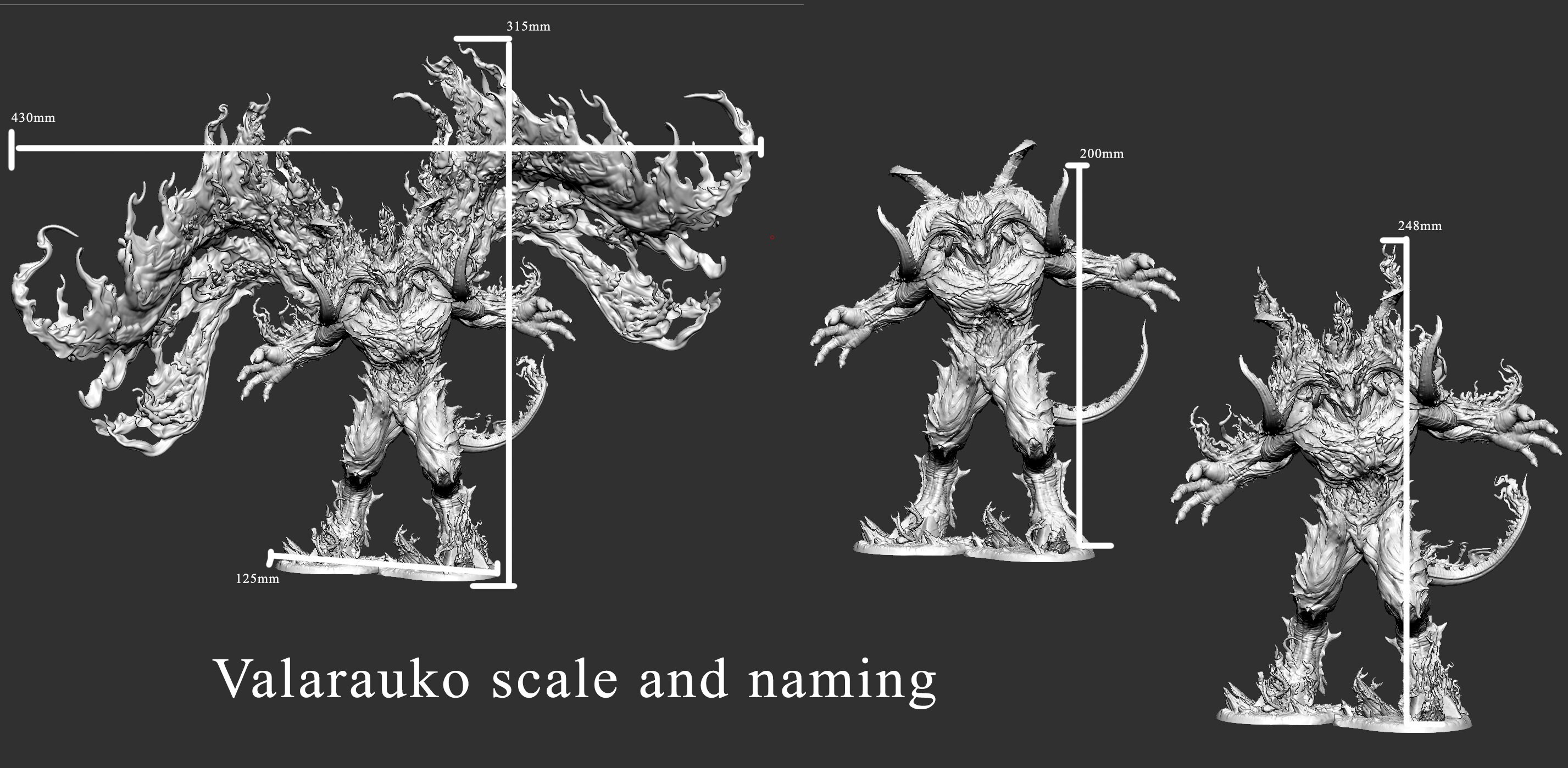 Valaruko Miniature Demon Lord Balrog DND Pathfinder Tabletop - Etsy