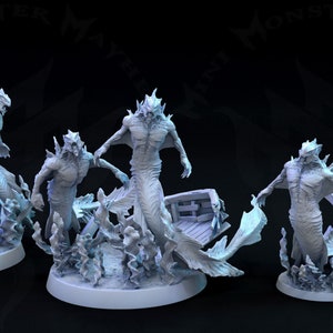 Abyssal Serpents Male Merfolk Miniature Merrow DND Pathfinder Tabletop ...