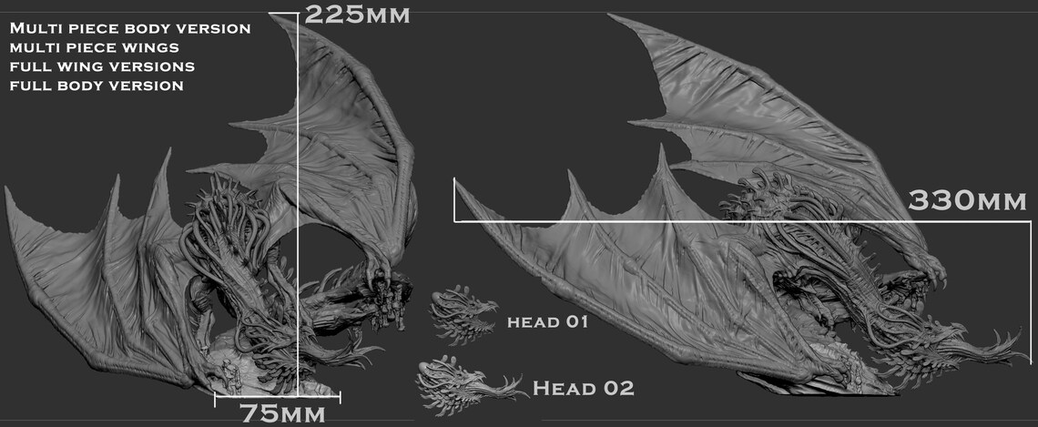 Elder Brain Dragon Miniature DND Pathfinder Tabletop RPG - Etsy