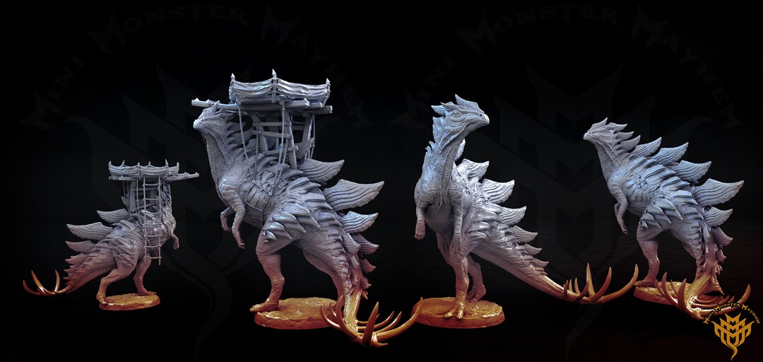Stegosaurus Miniature Stego Dinosaur DND Pathfinder Tabletop RPG - Etsy ...