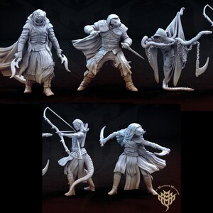 Yuan Ti Serpentine Characters Snake Folk Miniatures DND Pathfinder ...