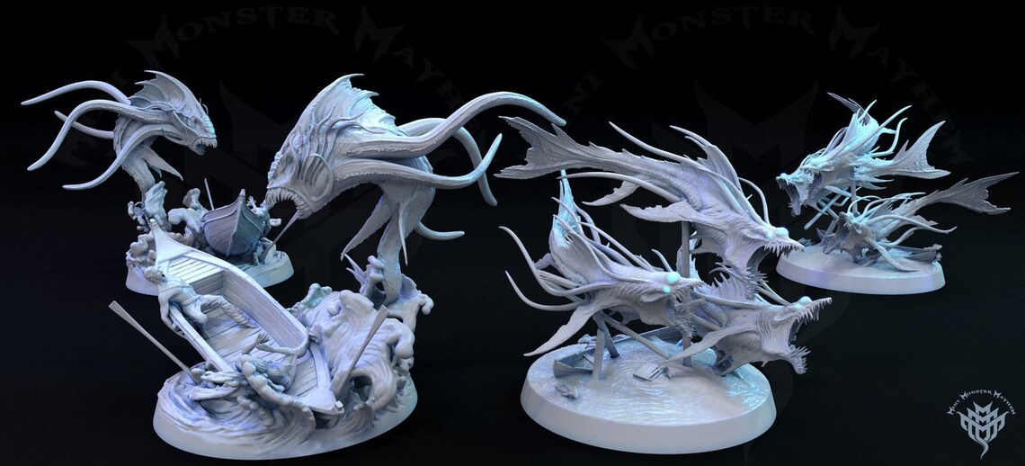 Aboleth Miniature DND Pathfinder Tabletop RPG | Etsy