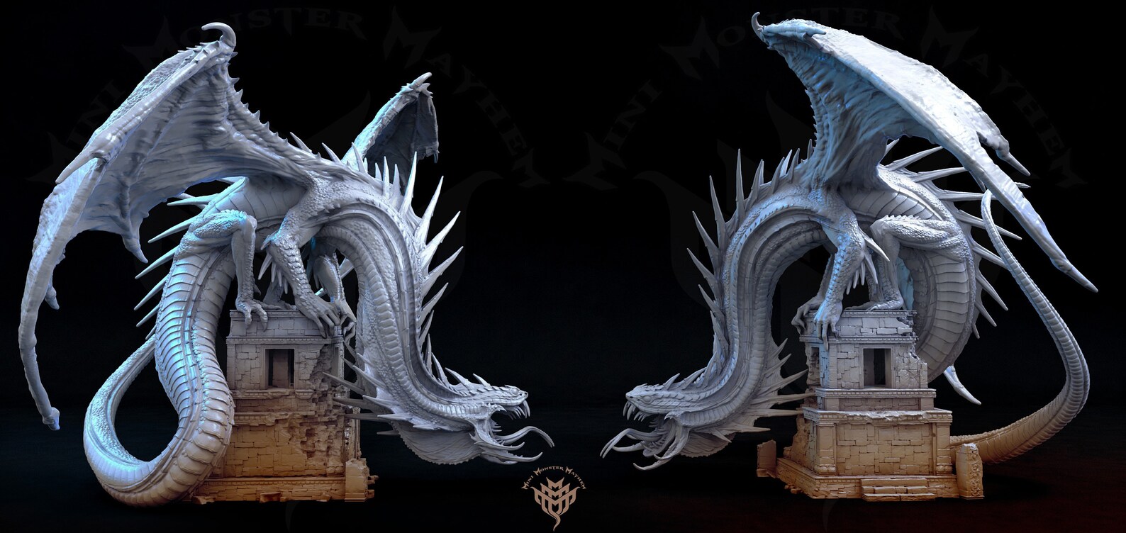 Heavenly Ophidian Miniature Serpent Dragon DND Pathfinder - Etsy