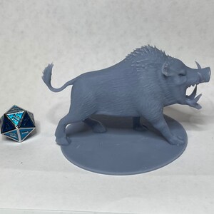 Gorthok Thunder Boar Giant Boar Miniature DND Pathfinder Tabletop RPG ...