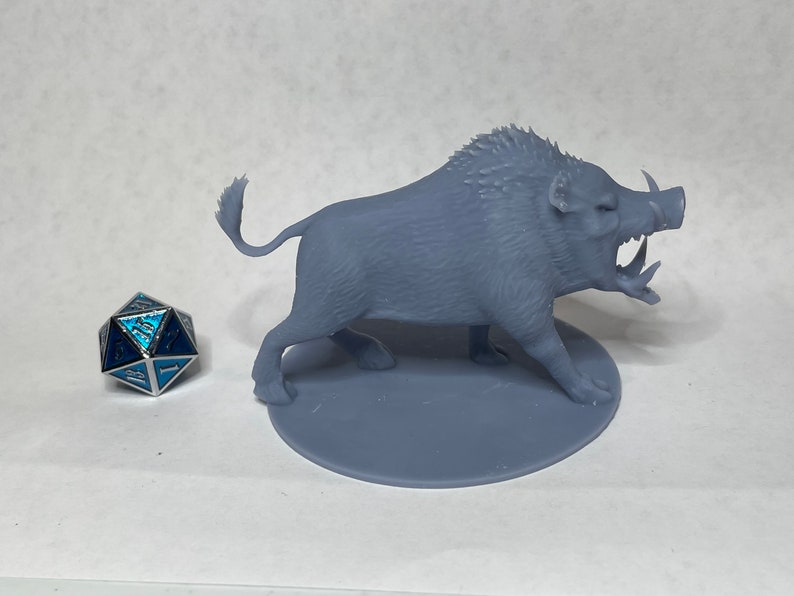Gorthok Thunder Boar Giant Boar Miniature DND Pathfinder - Etsy