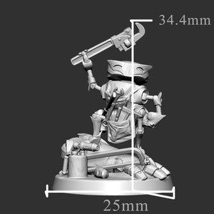 Builder Miniature Construct Robot DND Pathfinder Tabletop RPG - Etsy