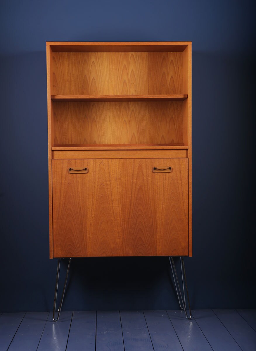 G Plan Fresco Tall Drinks Display Cabinet on Hairpin Legs | Etsy UK