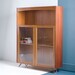 Vintage Mid Century Retro Nathan G Plan Bookcase Glass Fronted Display ...