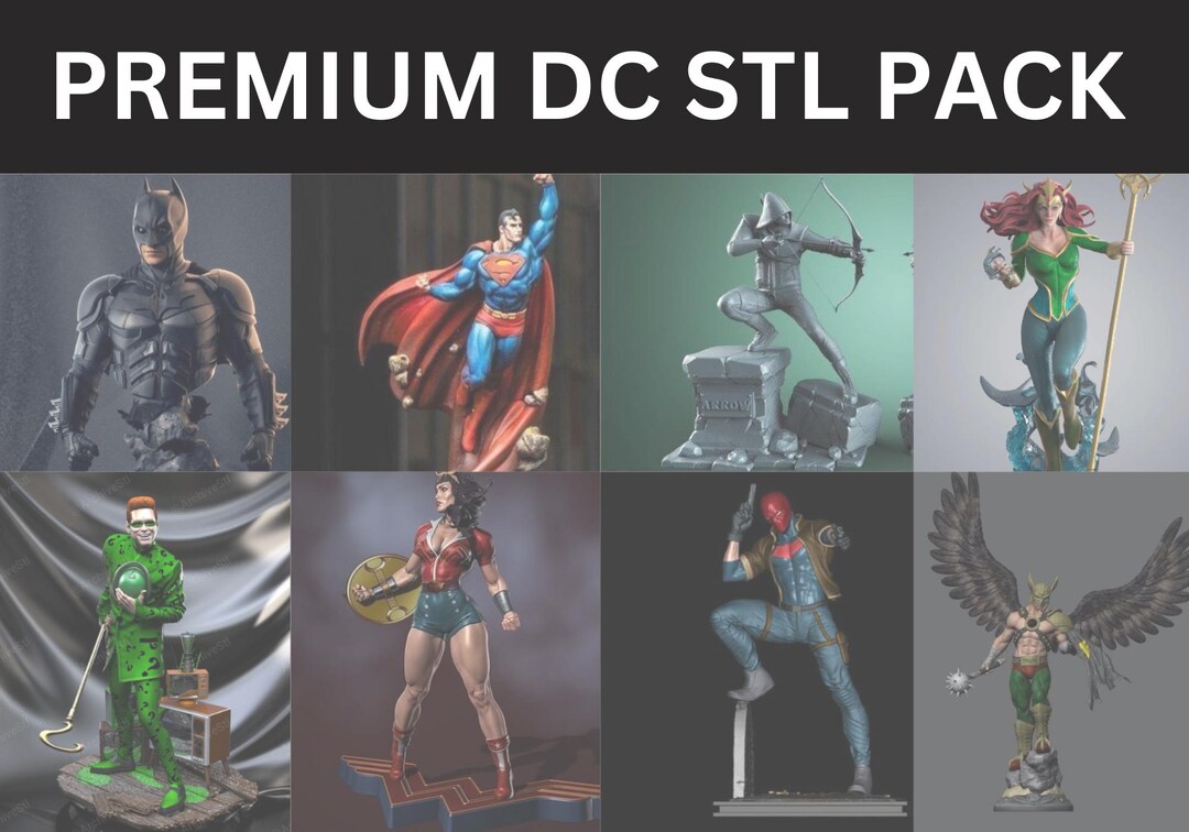 Stl Pack , Dc Stl Pack , Dc Stl Files for 3d Printing , Dc Stl File ...