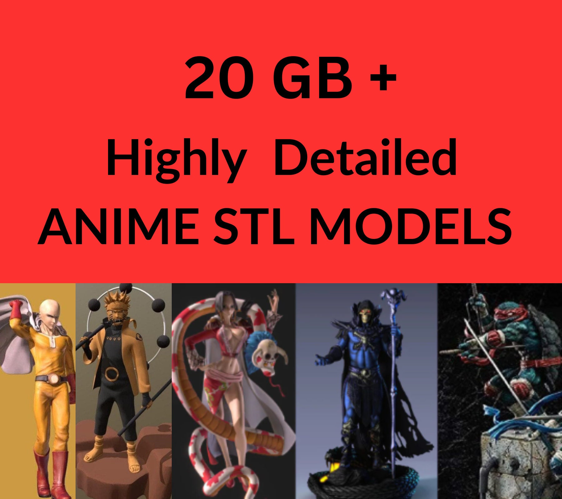 Pack stl , pack anime stl , pack stl anime , fichiers 3d pour anime ... Pack stl , pack anime stl , pack stl anime , fichiers 3d pour anime ...