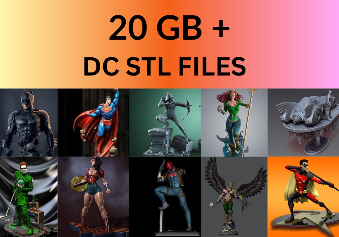 Stl Pack , Stl Pack Dc , Superhero Stl Pack , Dc Stl Files for 3d ...