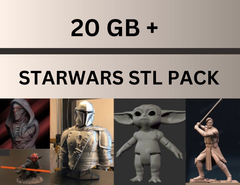 Stl Pack , Starwars Stl Pack , 3d Printer Files for Starwars , Starwars ...