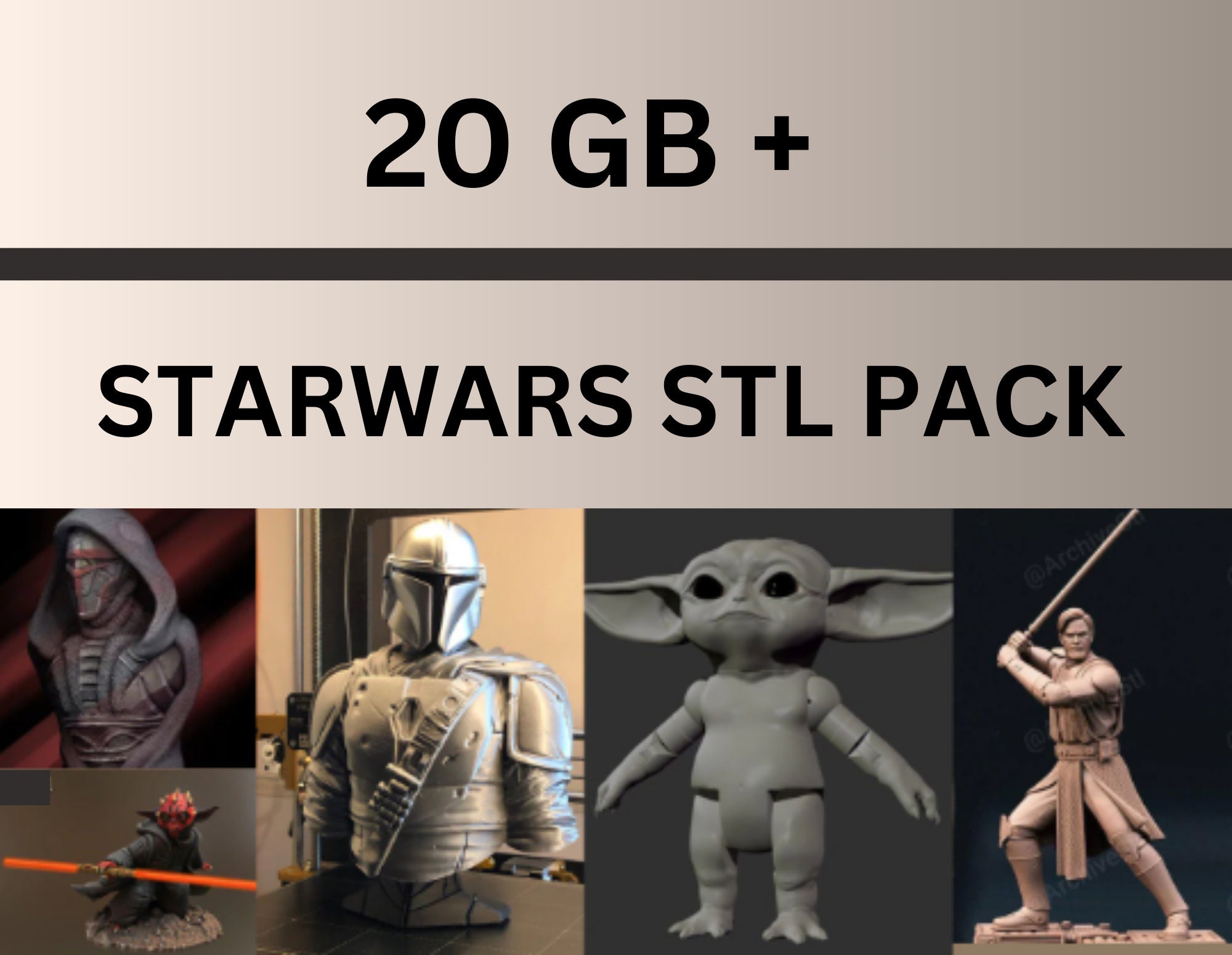 Stl Pack , Starwars Stl Pack , 3d Printer Files for Starwars , Starwars ...