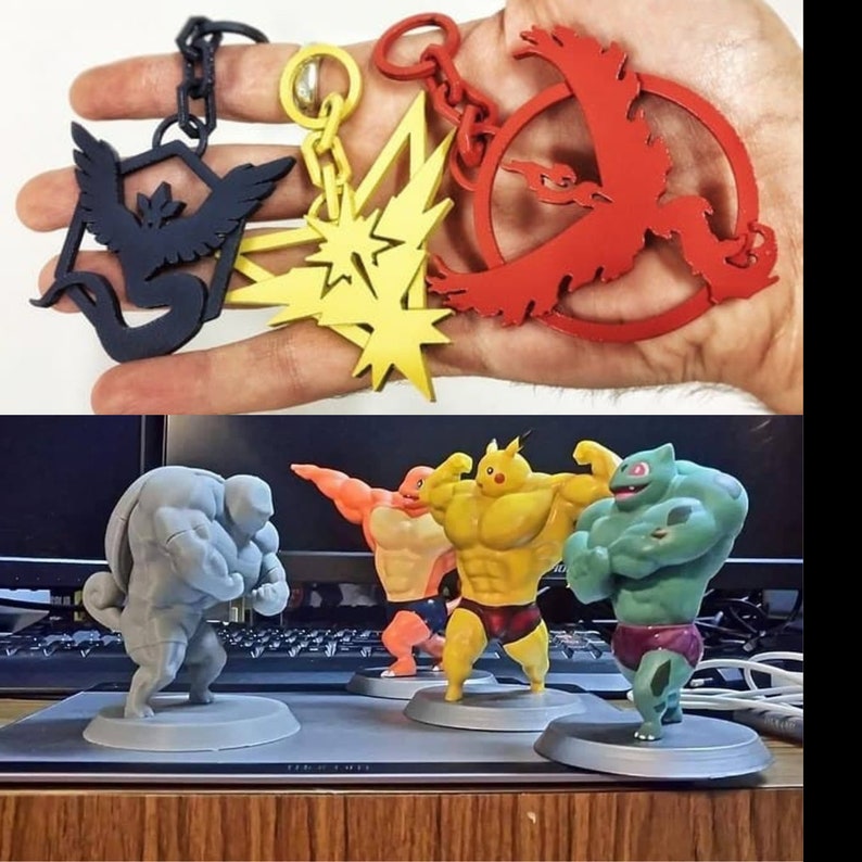 200 Pokemon Miniatures Pack STL File , 3d File Bundle Pack , Pokemon ...