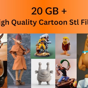 Stl Pack , Cartoons Stl Files , Cartoons Character 3d , 3d Printer ...