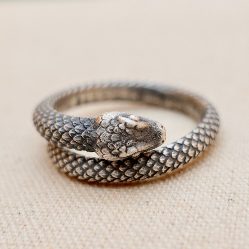 Snake Ring Silver - Etsy