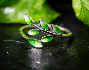 Leaf ring | Etsy