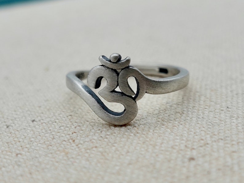 925 Sterling Silver Om Ring Protection Ring Adjust Ring - Etsy