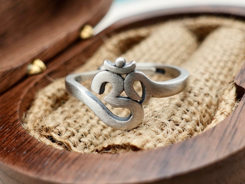 925 Sterling Silver Om Ring Protection Ring Adjust Ring - Etsy