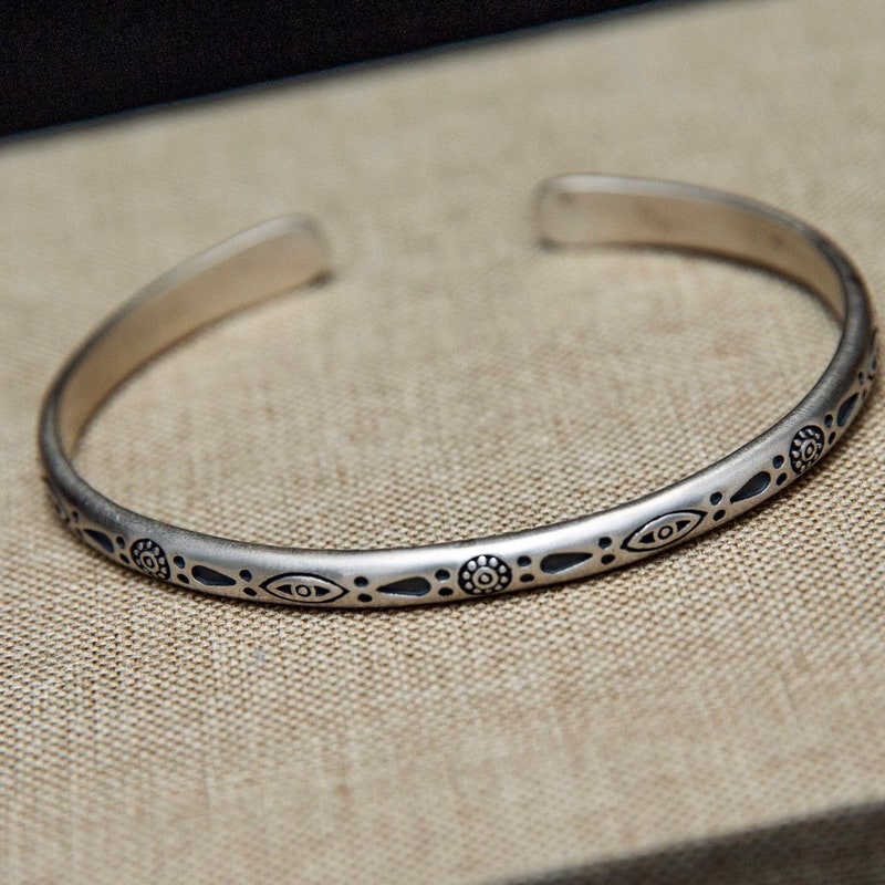 Silver Cuff Bracelet - Etsy