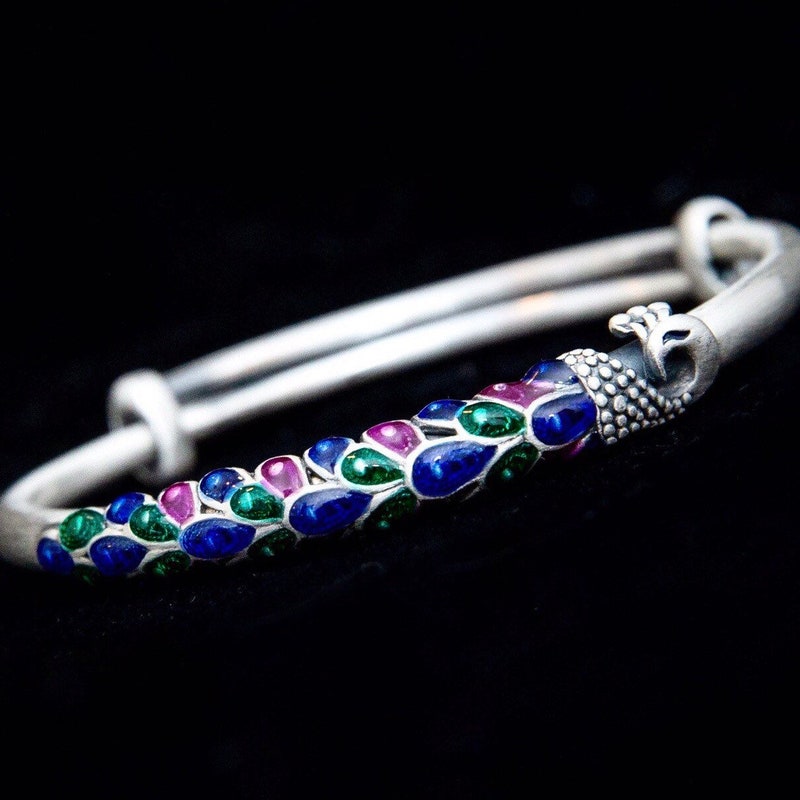 Peacock Bracelet - Etsy