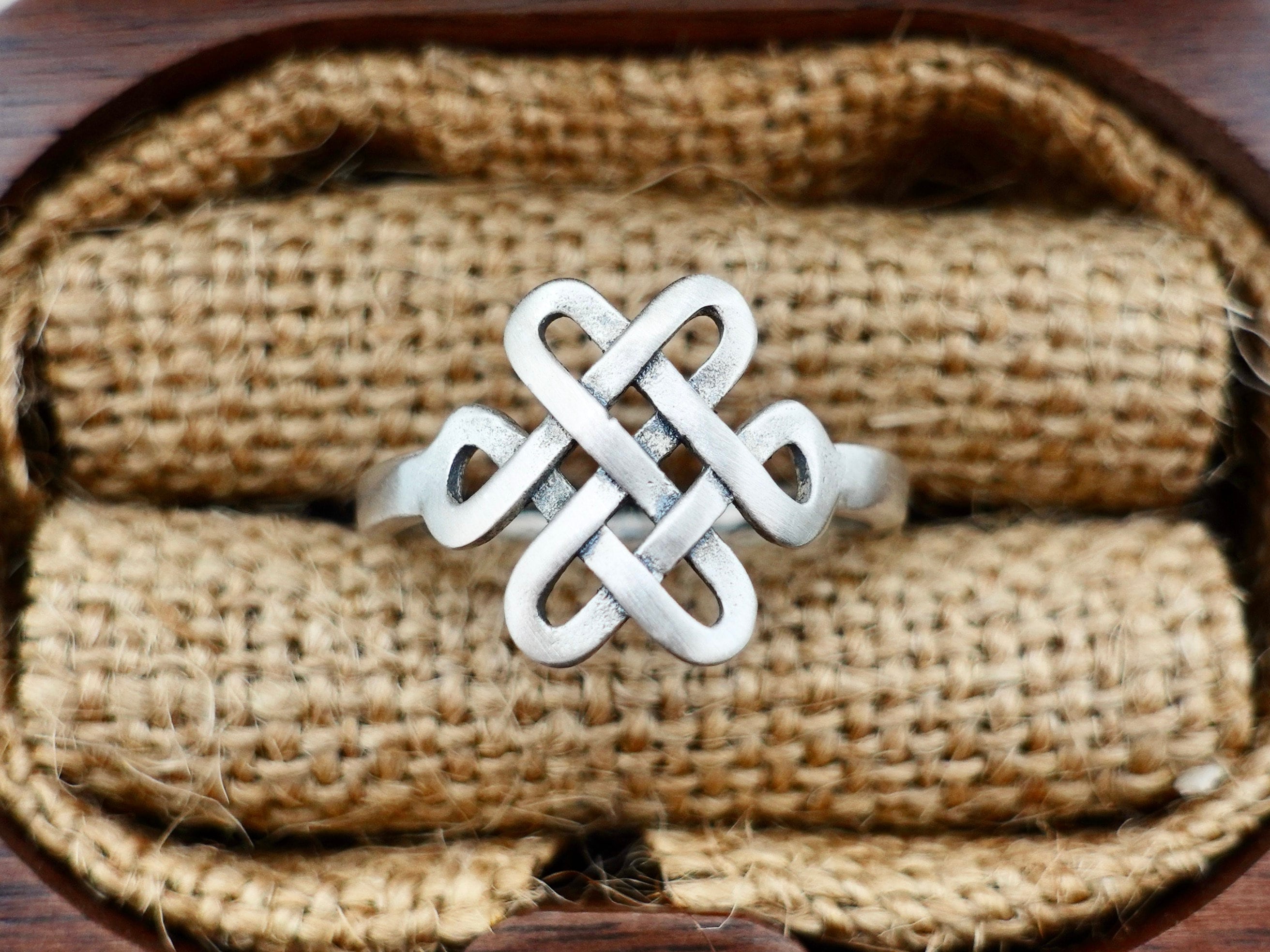 925 Sterling Silver Good Luck Ring Eternity Ring Infinity | Etsy