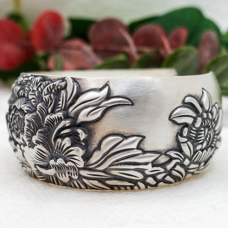 Wide Bangle Bracelet - Etsy